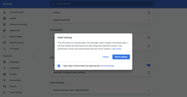 How to find and change Google Chrome settings