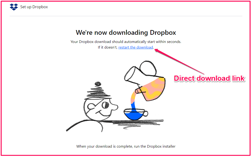 How to Use the Dropbox Offline Installer