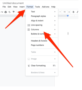 How to Turn Your Google Doc into Two Columns