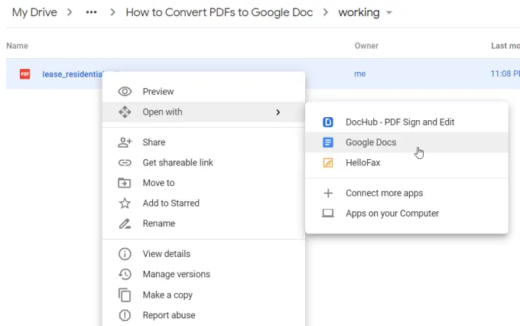How to Convert a PDF into a Google Doc