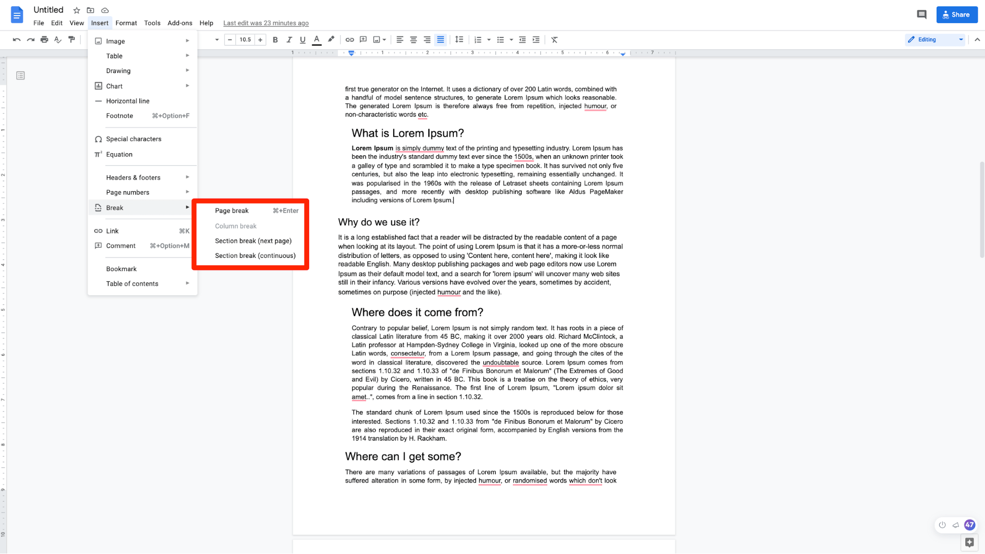Quickly Delete That Page In Google Docs 2 Minutes 